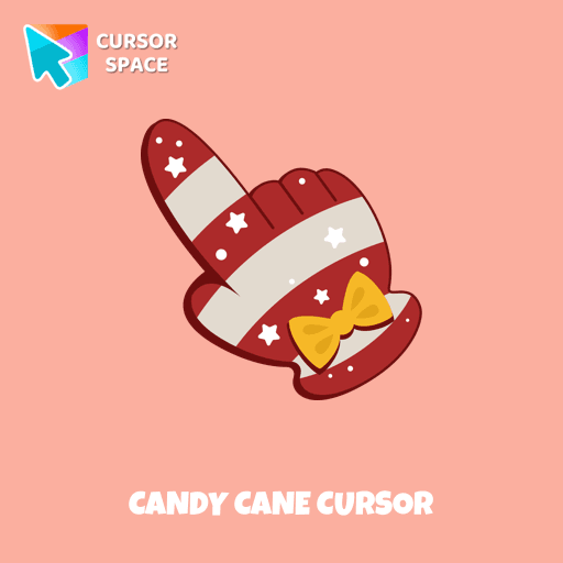 Custom Cursor Candy Cane For Google Chrome - Cursor Pack | Cursor Space